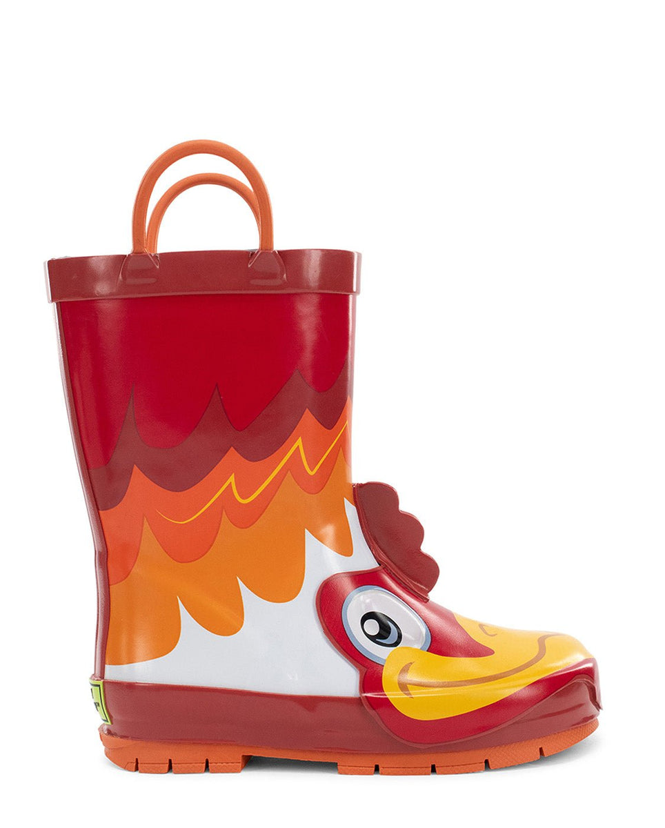 Western Chief Kids Rain Boots | Ritz Rooster Rain Boot - Red