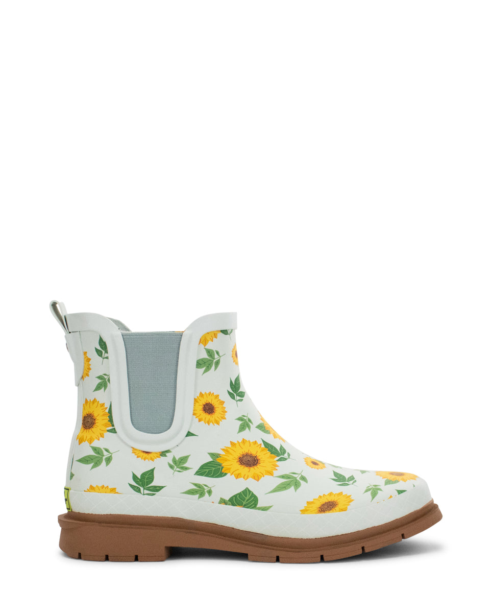 Women's Sunflower Check Chelsea Rain Boot - Blue – Western Chief