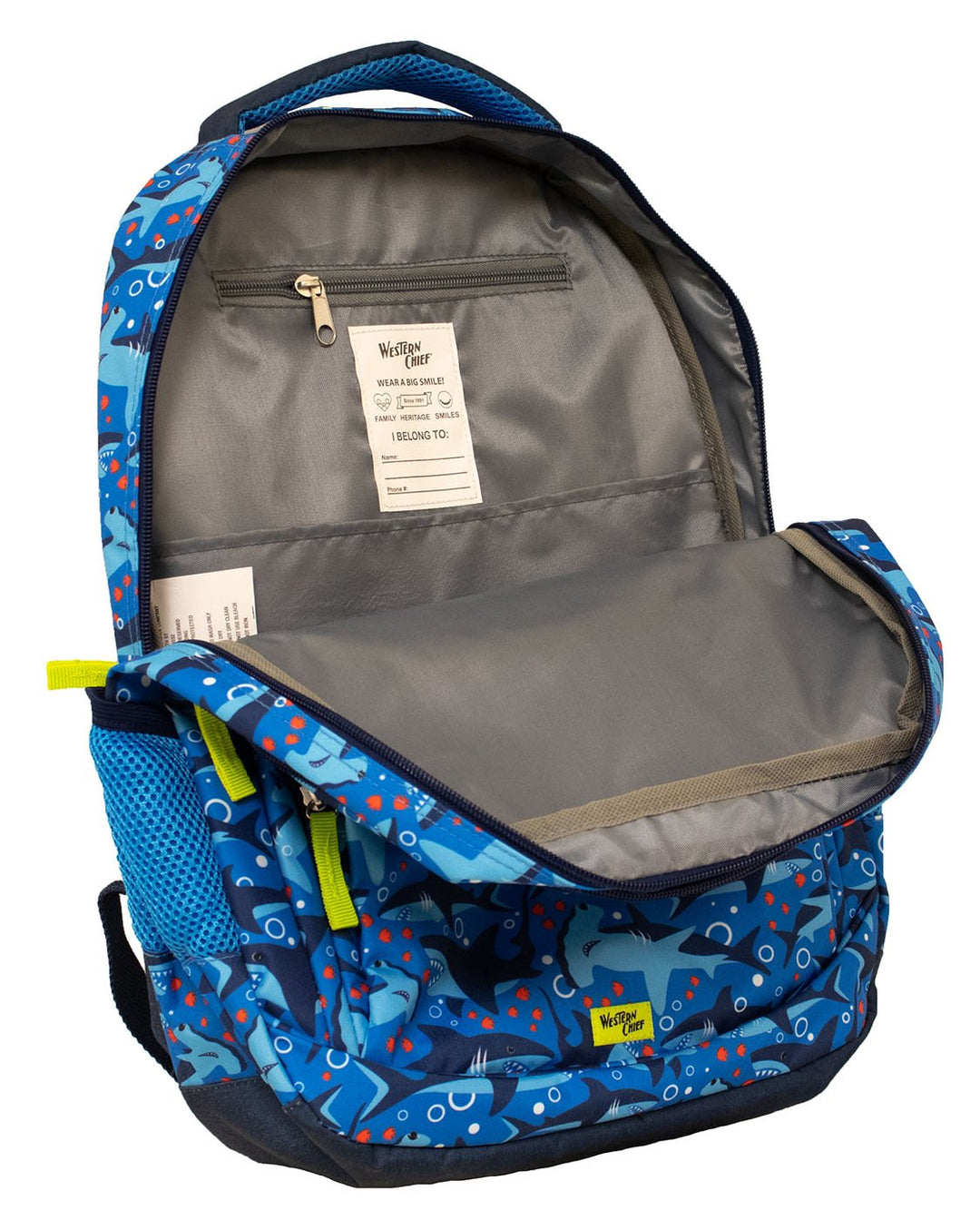 Western Chief Kids Sharks Backpack Bundle - Navy