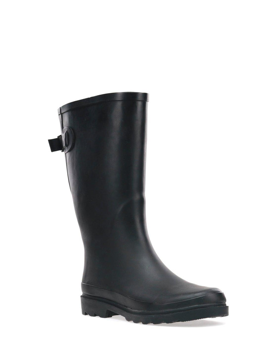 Western Chief Women's Solid Vari-Fit Tall Rain Boot - Black